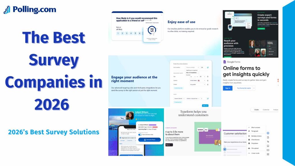 The Best Survey Companies in 2026 Compared - Polling.com
